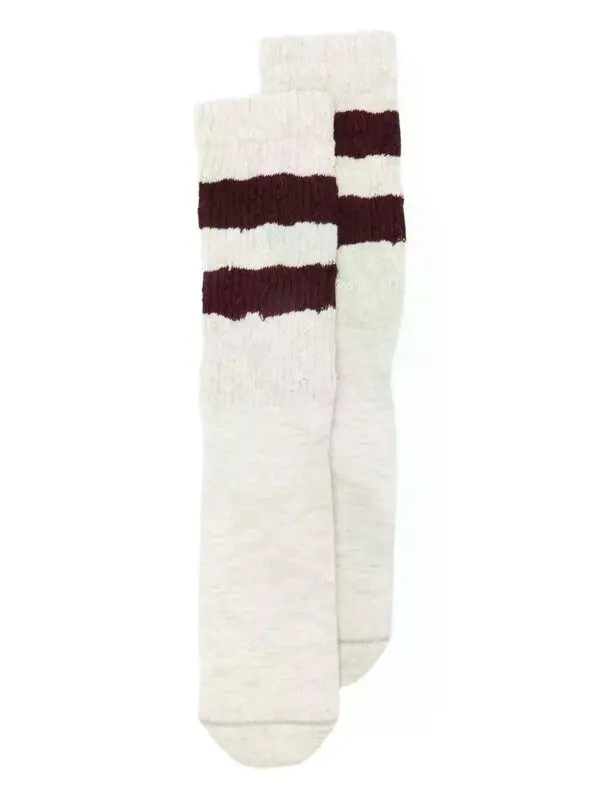 Golden Goose Striped Socks - Neutrals