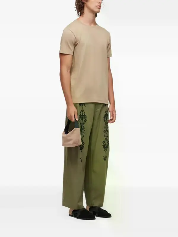 OSKLEN Palm Tree Embroidered Trousers