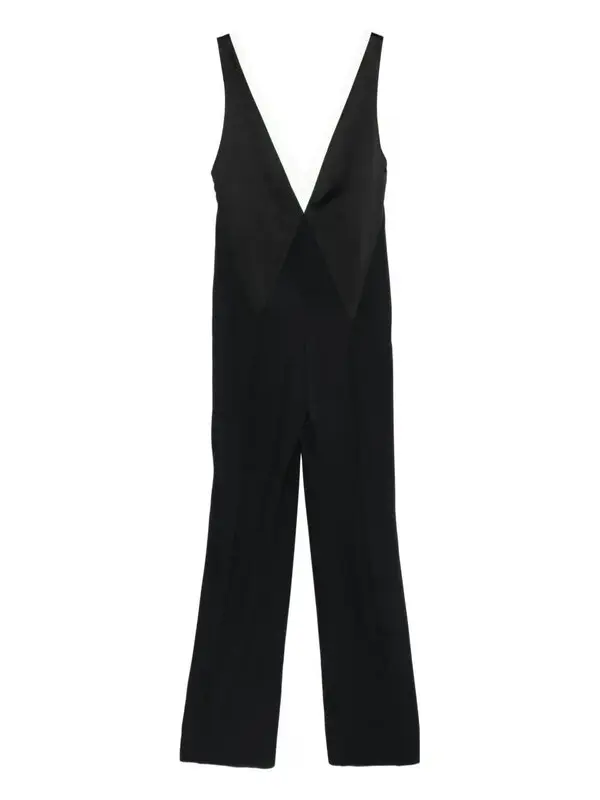 TOM FORD V-neck Sleeveless Jumpsuit - Black