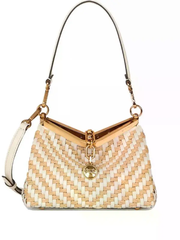 Etro Vela Woven Shoulder Bag - Neutrals