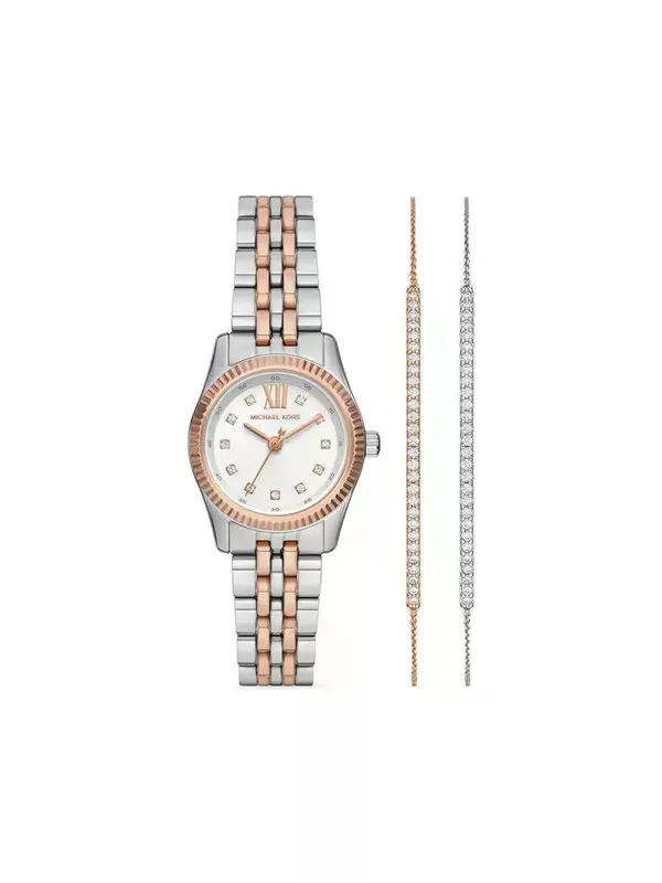 Michael Kors Lexington 26mm Watch Set - White