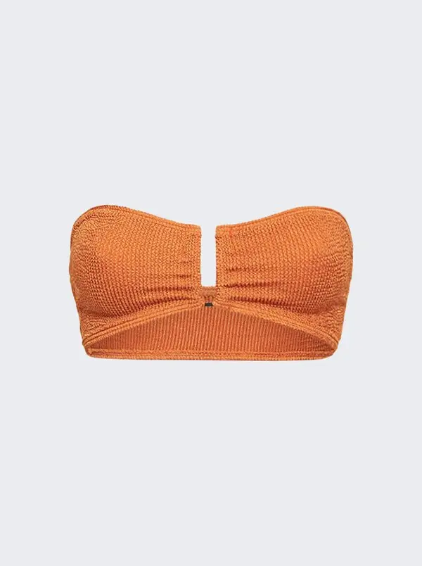 Bond Eye Blake Bandeau Bikini Top - Orange