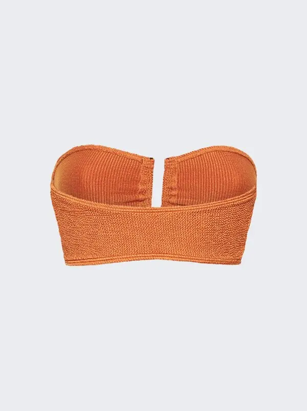 Bond Eye Blake Bandeau Bikini Top - Orange