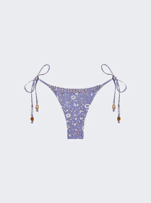 TROPIC OF C Praia Floral Bikini Bottom - Purple