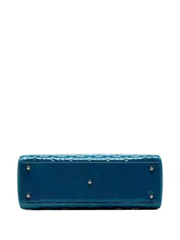 Dior 2012 Large Patent Cannage Lady Satchel