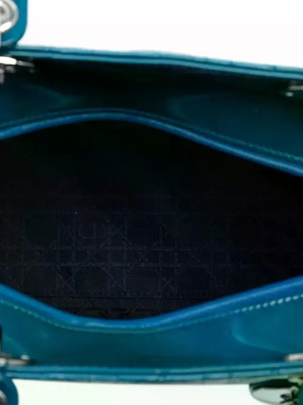 Dior 2012 Large Patent Cannage Lady Satchel