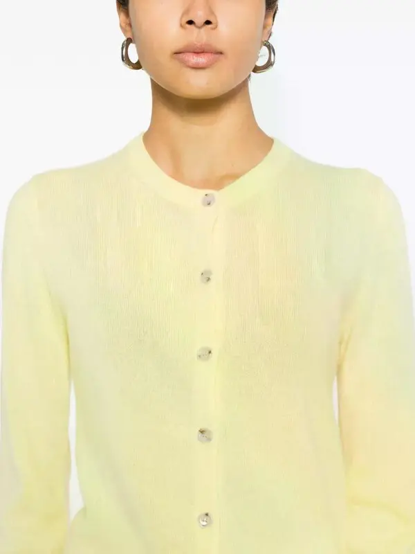 ALLUDE Buttoned Cardigan - Yellow