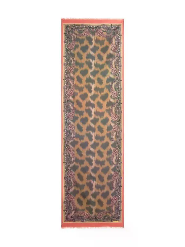 Etro Animal-motif Scarf - Brown