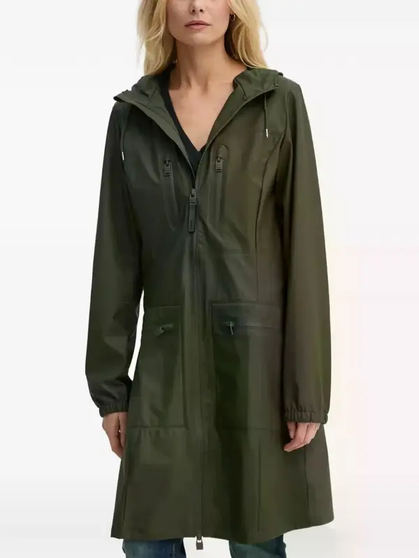 Rains Cargo Curve Hooded Zip-up Parka