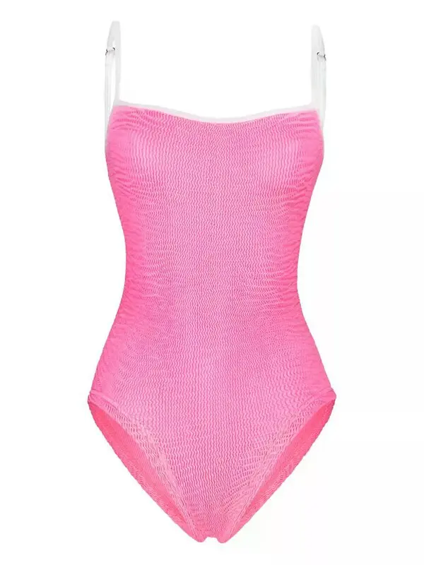 PARAMIDONNA Marisia Textured One-piece Swimsuit - Pink
