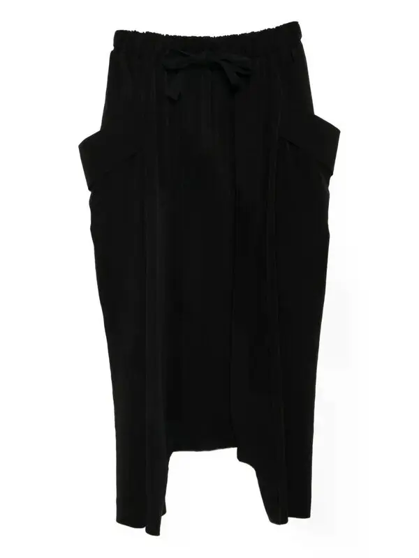 Yohji Yamamoto Pocket Tapered Trousers - Black