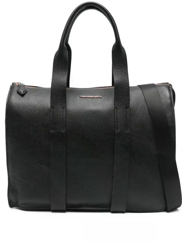 ALEXANDER SMITH Top Handle Leather Tote