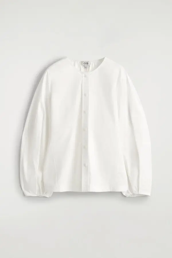 Cos Gathered Pima Cotton Blouse