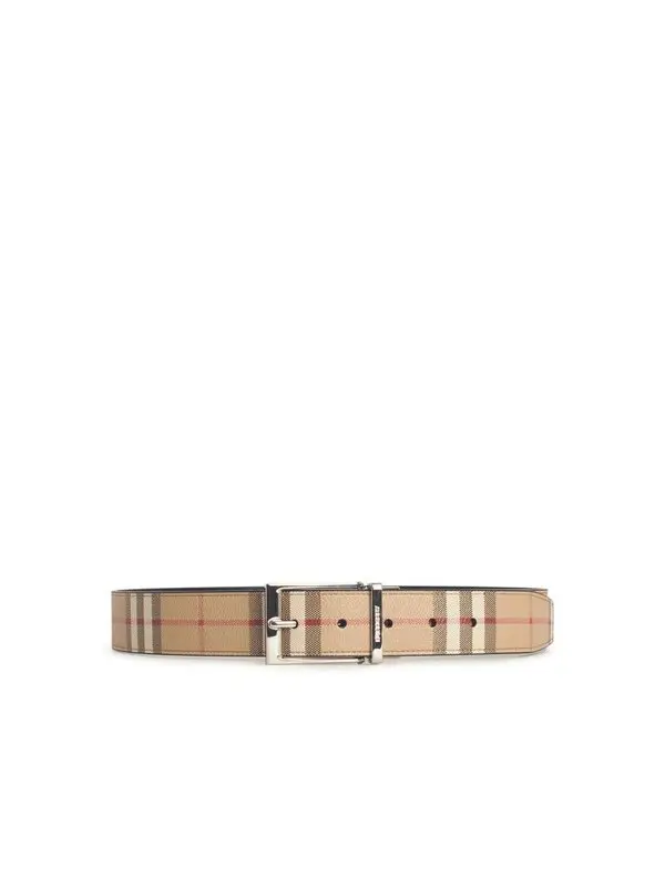 Burberry Polyurethane Blend Belt - Beige