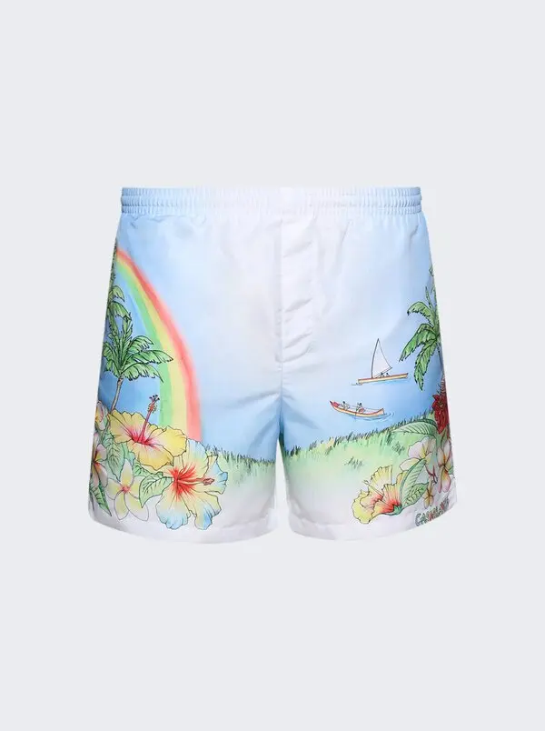 Casablanca Aloha Printed Swim Shorts - Multi