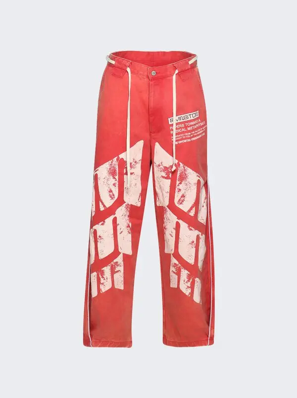 RIVINGTON ROI REBIS Metanoia Working Pant - Red