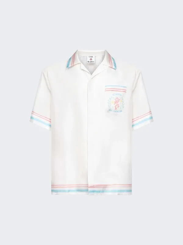 Casablanca Dance Joy Cuban Collar Shirt - White