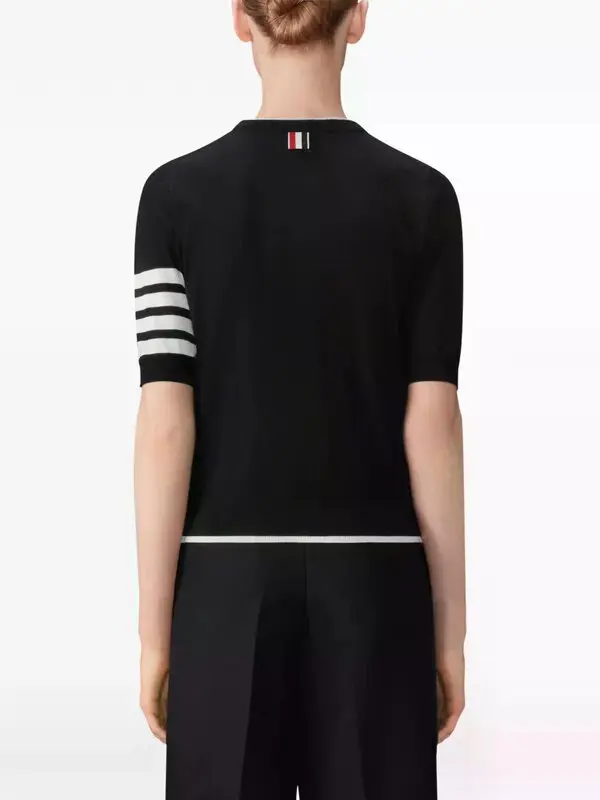 Thom Browne 4-bar Short-sleeve T-shirt - Black
