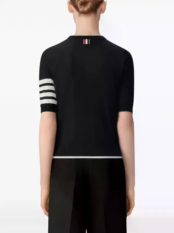 Thom Browne 4-bar Short-sleeve T-shirt - Black