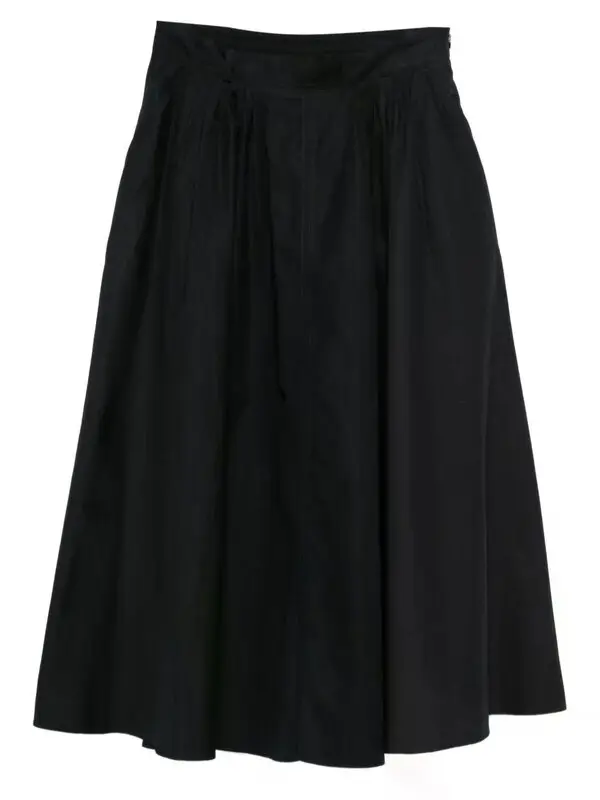 Mark Kenly Domino Tan Panelled A-line Skirt