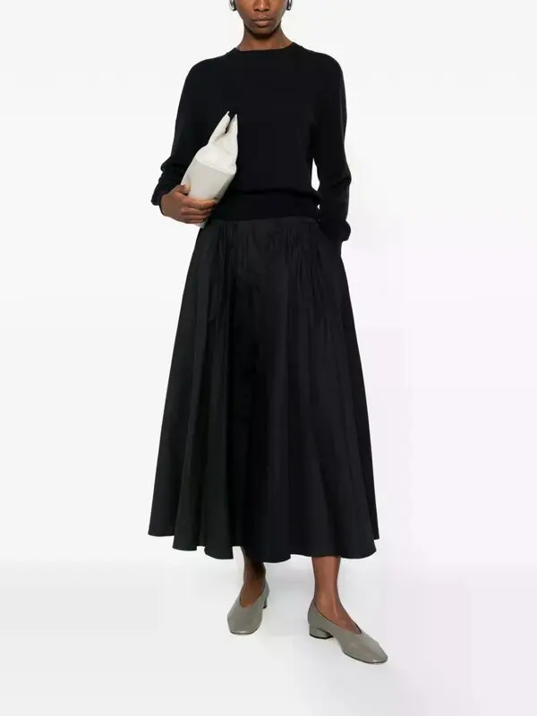 Mark Kenly Domino Tan Panelled A-line Skirt