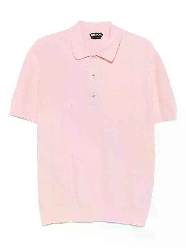 TOM FORD Short-sleeve Polo Shirt - Pink