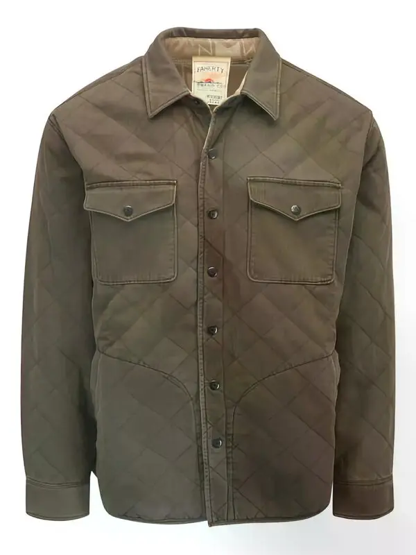 Faherty Brand Reversible Quilted Jacket - Green