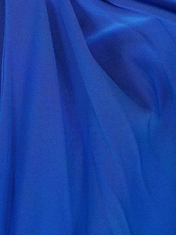 Ralph Lauren One-shoulder Draped Dress