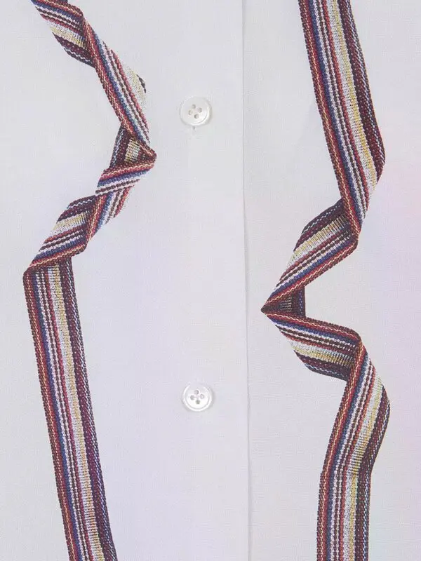 Paul Smith Ribbon-print Shirt - Neutrals