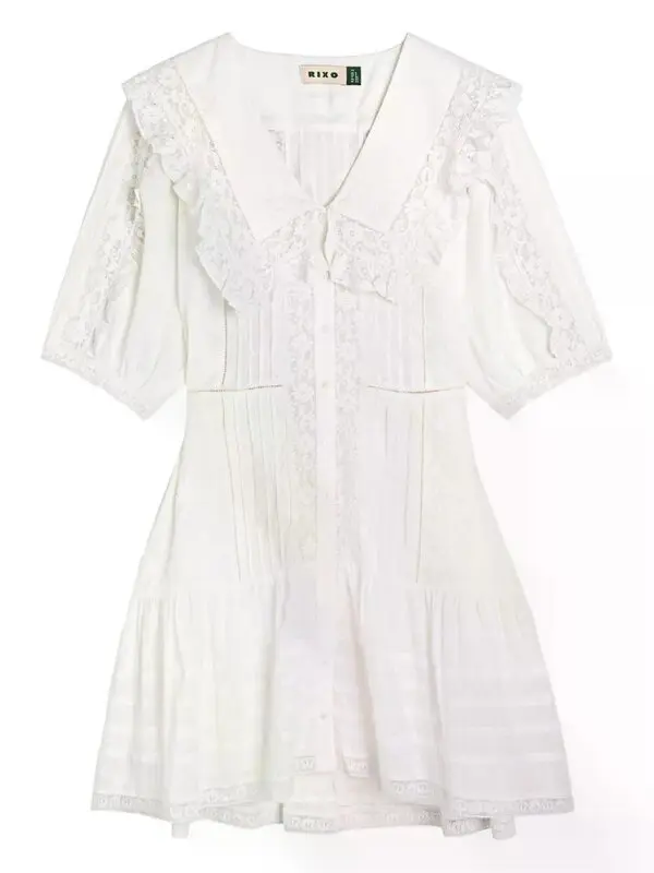 Rixo Lace-embroidered Mini Dress