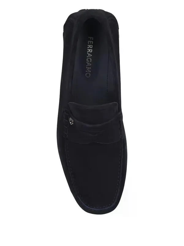 FERRAGAMO Penny Bar Drivers Loafers