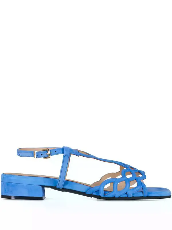 Ron White Cut-out Strap Sandals - Blue