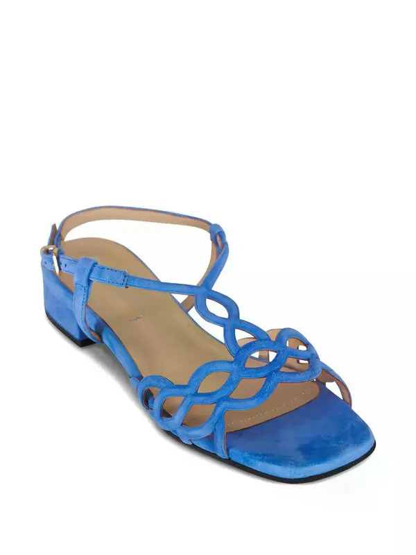 Ron White Cut-out Strap Sandals - Blue