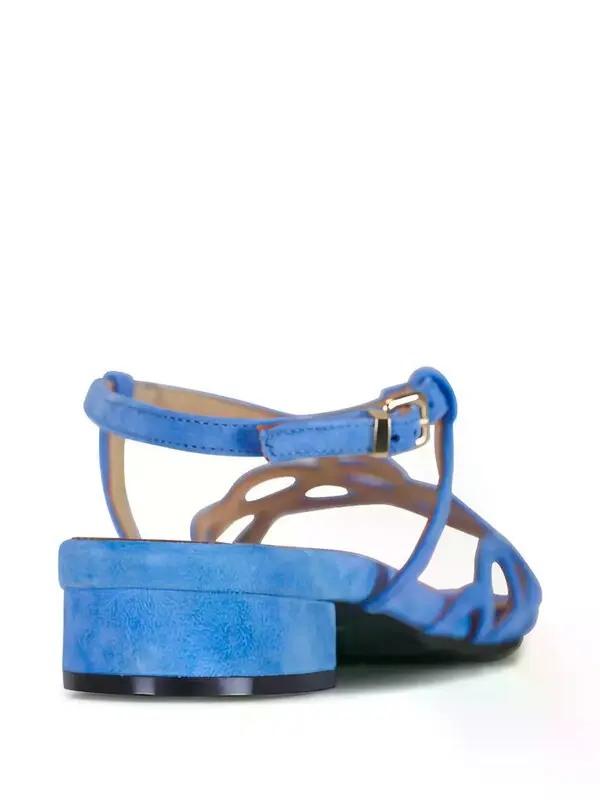 Ron White Cut-out Strap Sandals - Blue