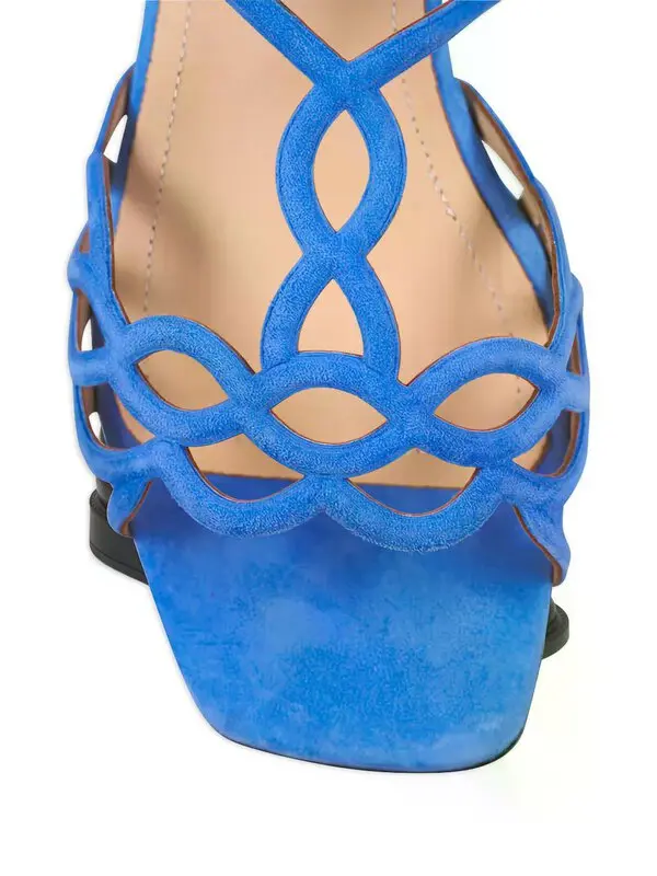 Ron White Cut-out Strap Sandals - Blue