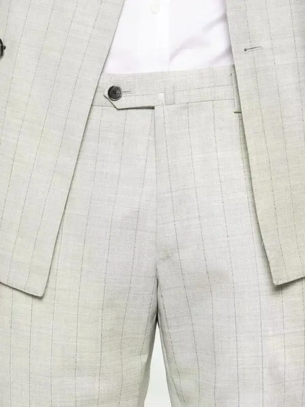Caruso Norma Double-breasted Check-pattern Suit