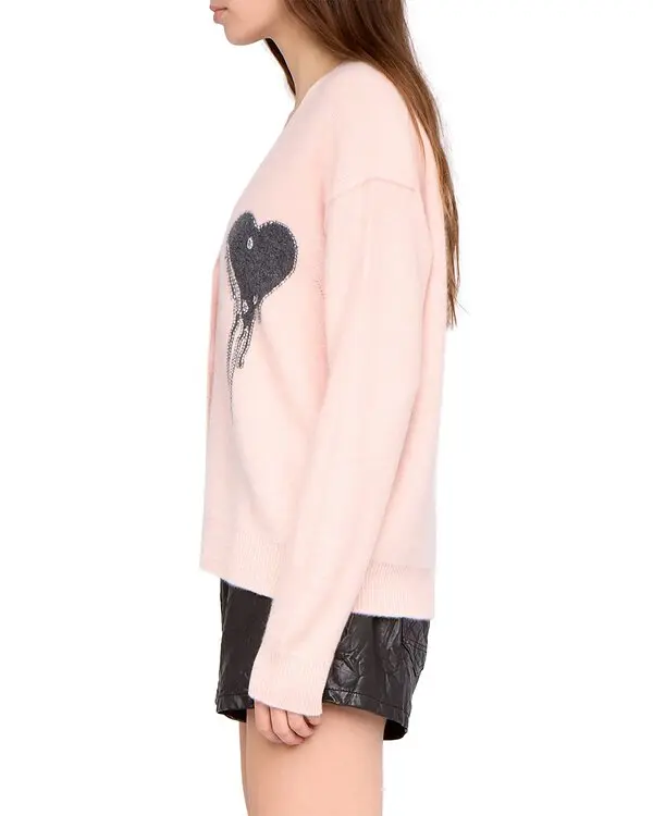 Zadig&Voltaire Mirkaz Cashmere Cardigan - Pearly