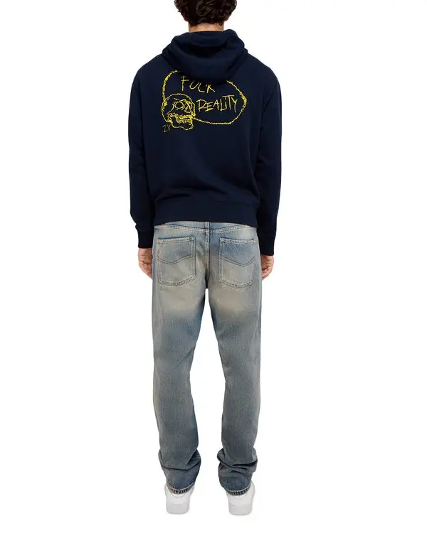 Zadig&Voltaire Full Zip Hoodie Sweatshirt - Encre