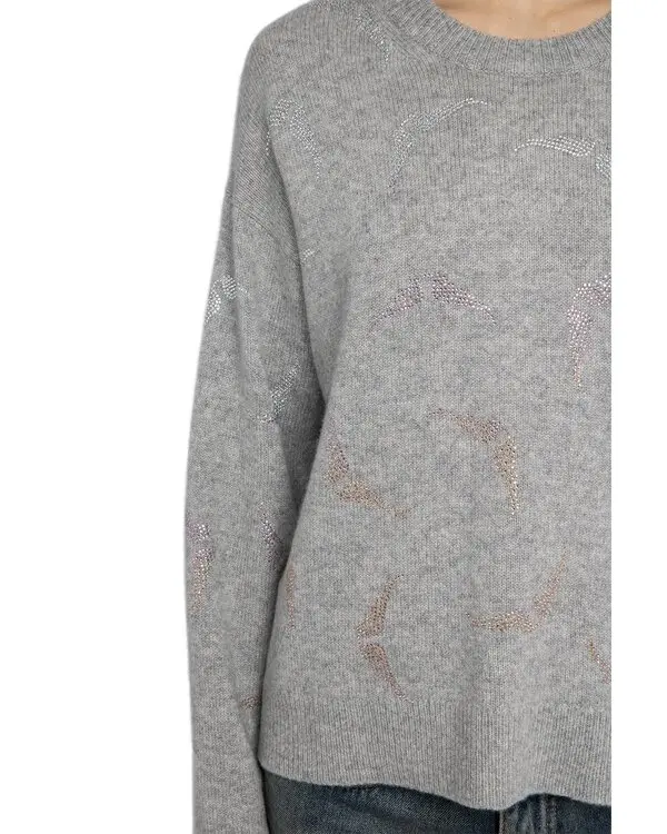 Zadig&Voltaire Markuz Wings Cashmere Sweater - Gris Chine