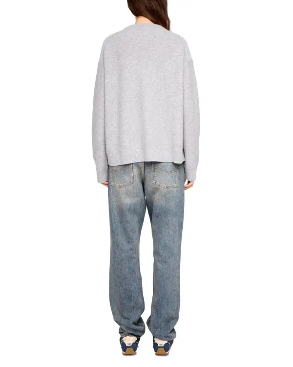 Zadig&Voltaire Mikyaz Cashmere Sweater - Gris Chine