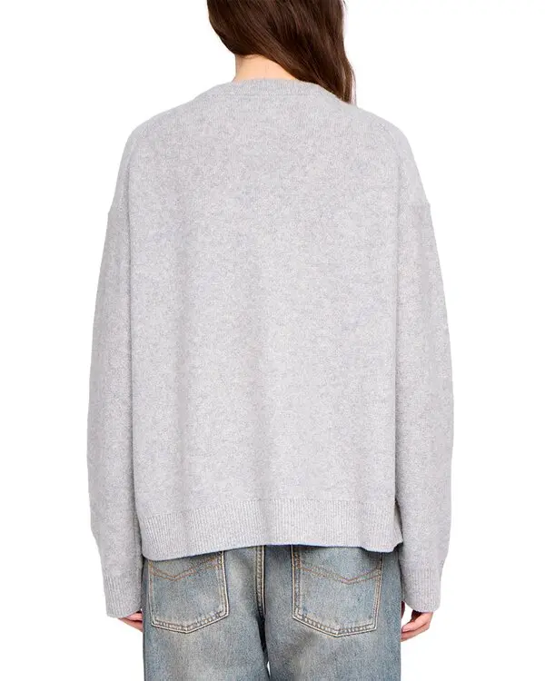 Zadig&Voltaire Mikyaz Cashmere Sweater - Gris Chine
