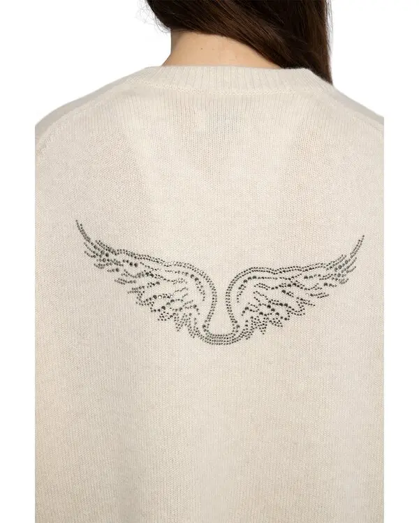 Zadig&Voltaire Mikyiz Cashmere Sweater - Eggshell