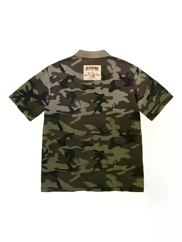 Supreme X True Religion Appliqués Camouflage Polo Shirt