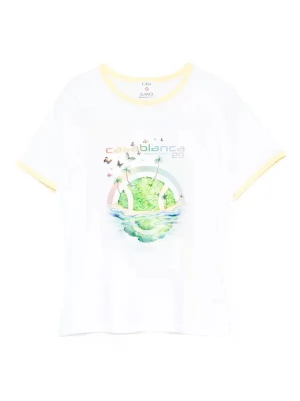 Casablanca Graphic-print T-shirt - White