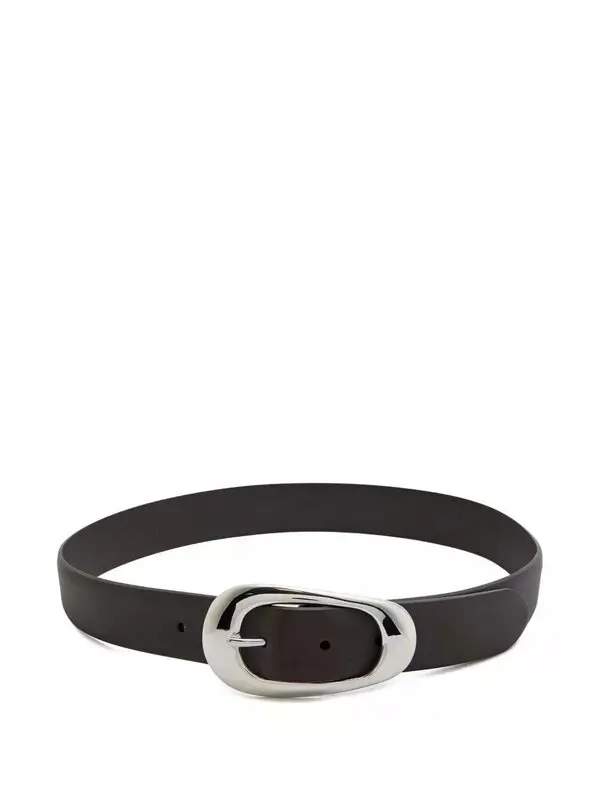 Anderson's Narrow Oval-buckle Belt - Black