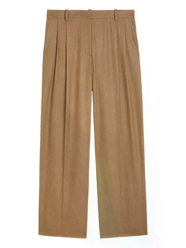 Khaite August Pleated Tailored Trousers - Brown