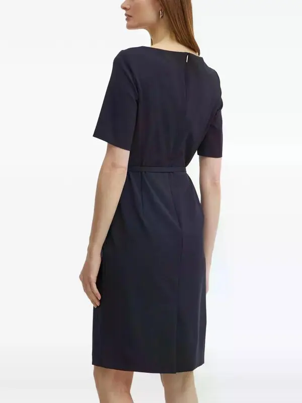 BOSS Belted Midi Dress