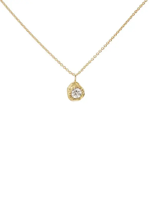 ELHANATI 18kt Yellow Diamond Iman Pendant Necklace - Gold