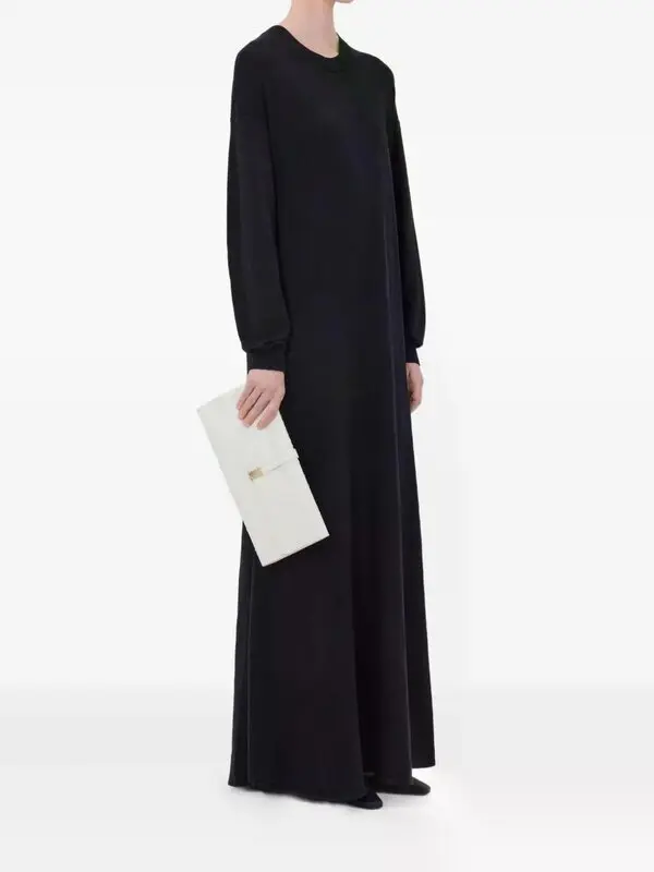 Loulou De Saison Lucy Long-sleeve Maxi Dress - Black