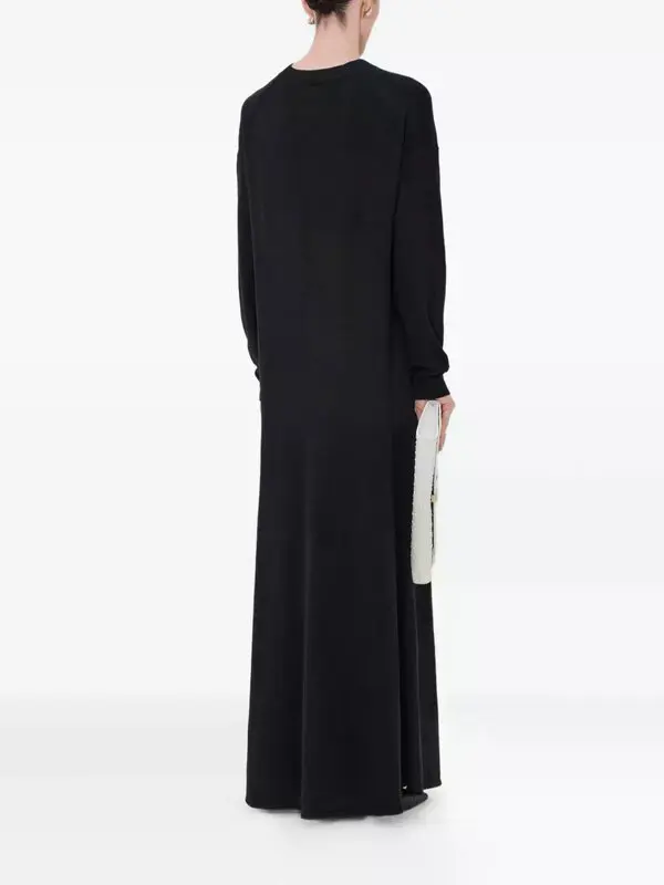 Loulou De Saison Lucy Long-sleeve Maxi Dress - Black